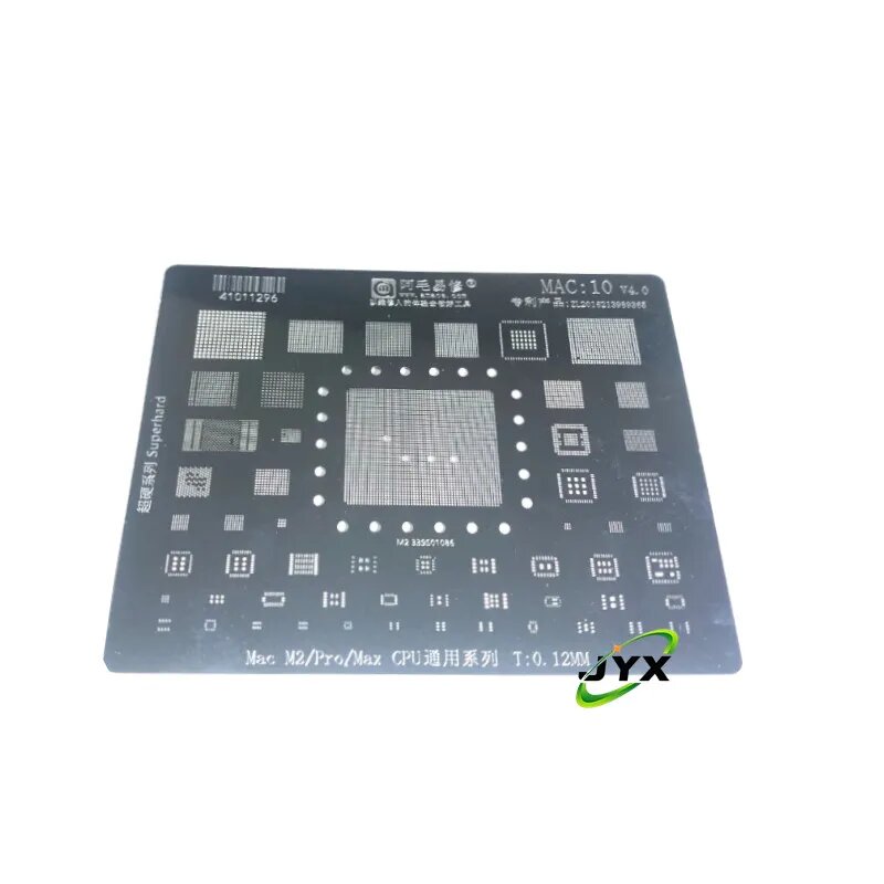 Трафарет для реболлинга Amaoe Mac1-10 BGA для MacBook Pro A2159 A1534 A1706 A1989, Mac M1 T2 M2 Pro SSD DDR WiFi CPU NAND Power IC Chip