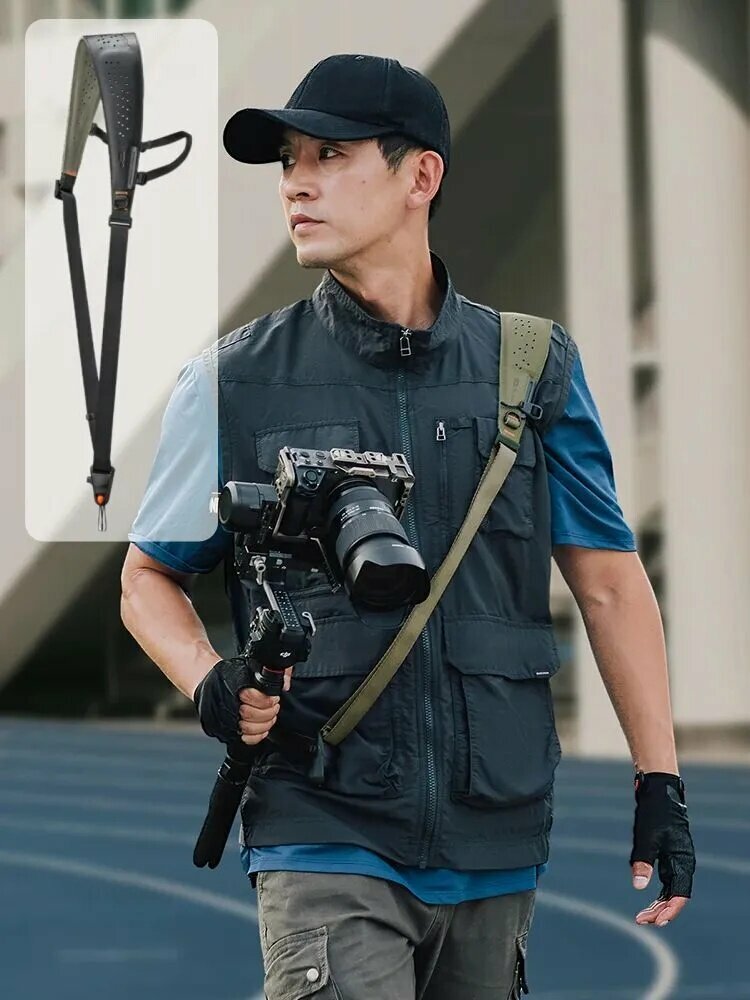 Ремень для камеры PGYTECH Camera Strap Pro с быстросъемной застежкой, Подходит для цифровых зеркальных и беззеркальных камер.
