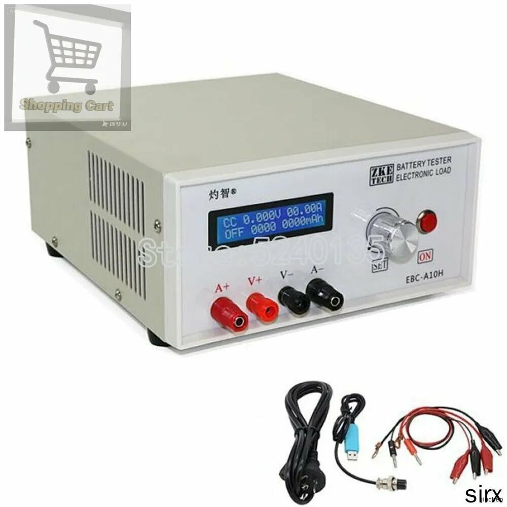 EBC-A10H Многофункциональный электронный тестер нагрузки 0-30V12V Емкость аккумулятора Power Bank и тест источника питания постоянного тока 10A 150W