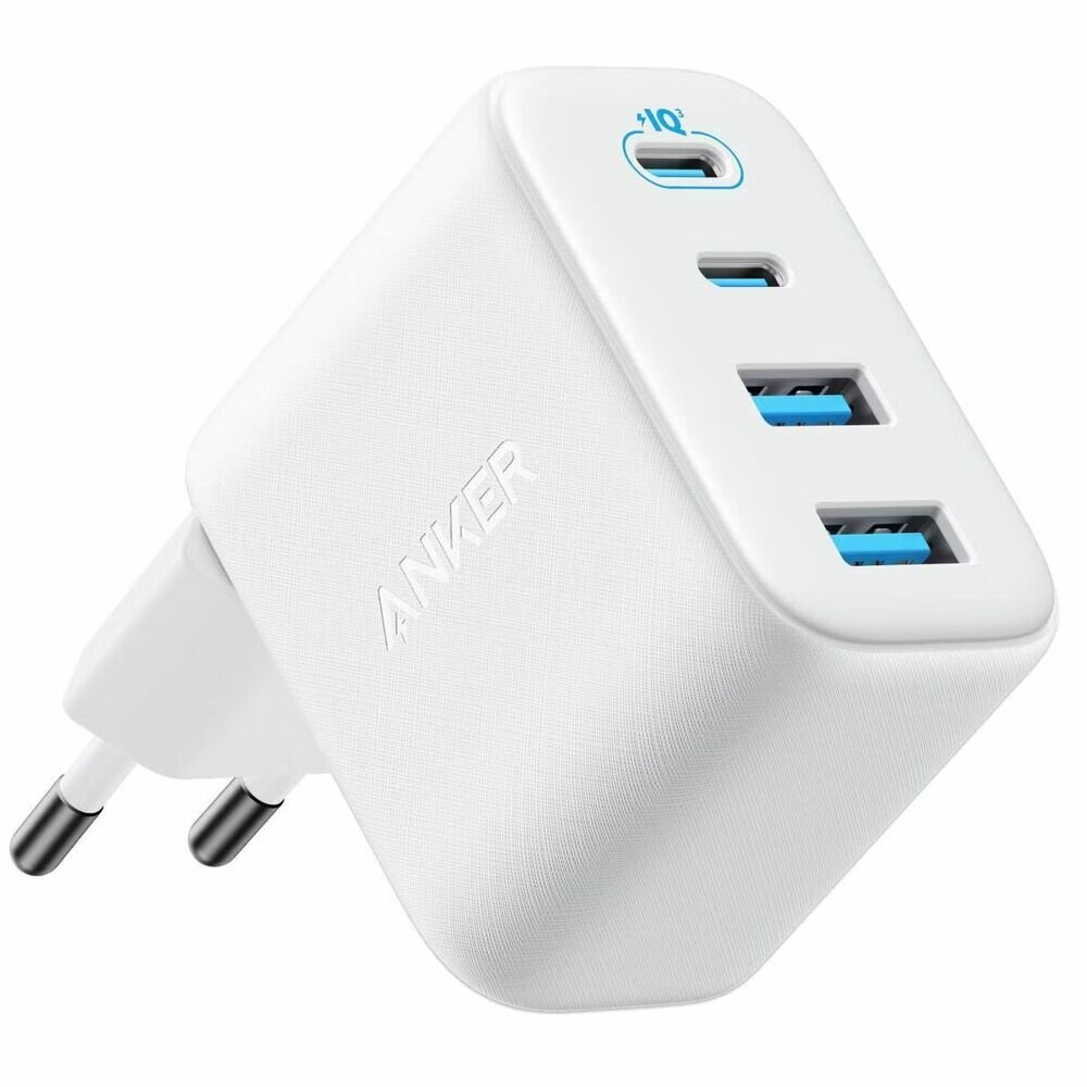 Сетевое зарядное устройство Anker Zolo A121E 50W 2xUSB + 2xUSB-C белое