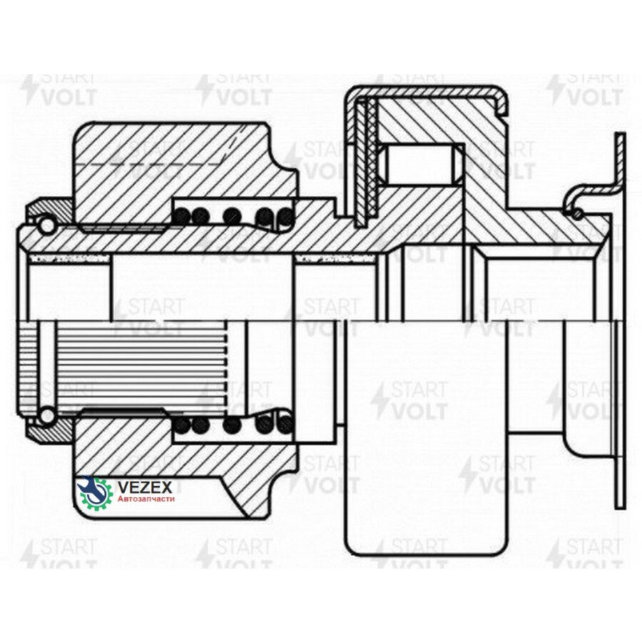 STARTVOLT VCS2613 Привод стартера (бендикс) для а/м BMW X1 F48 (14-) 2.0D (VCS 2613)