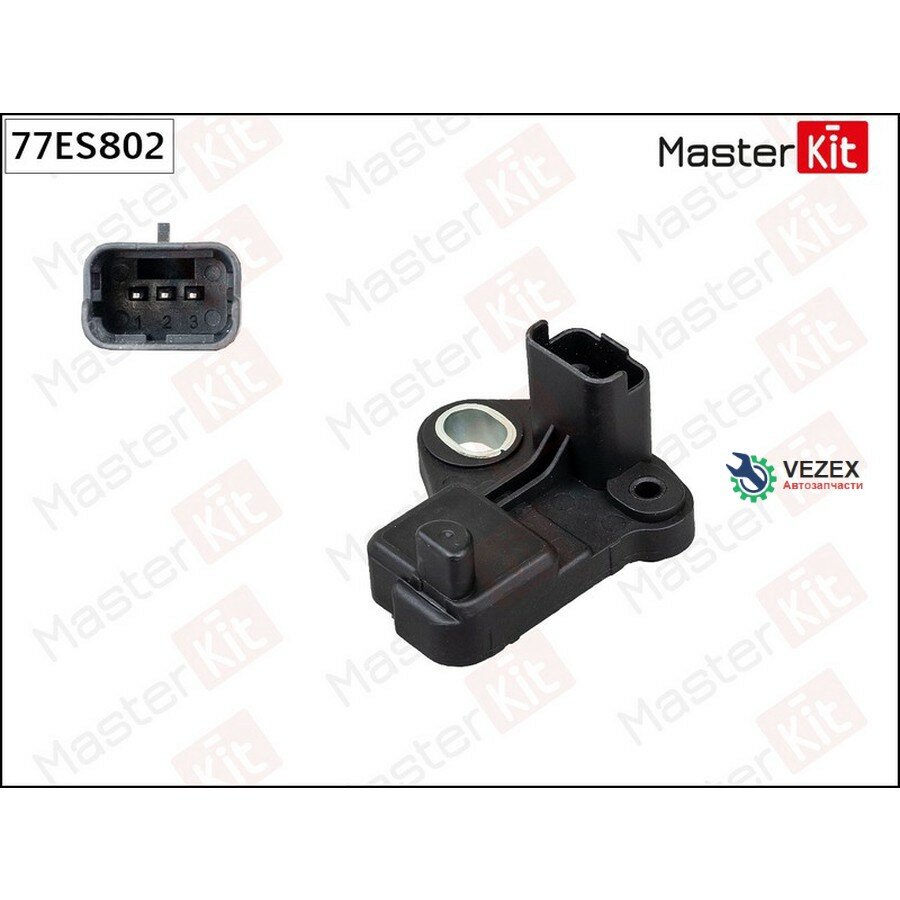 MASTERKIT 77ES802 Датчик, положение коленвала CITROEN PEUGEOT 1.6HDi 99-, FORD FOCUS II 1.6Ti 77ES802