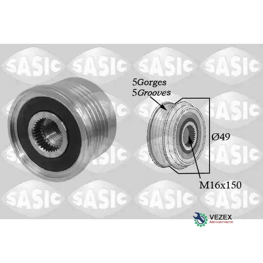 SASIC 1674005 Шкив генератора