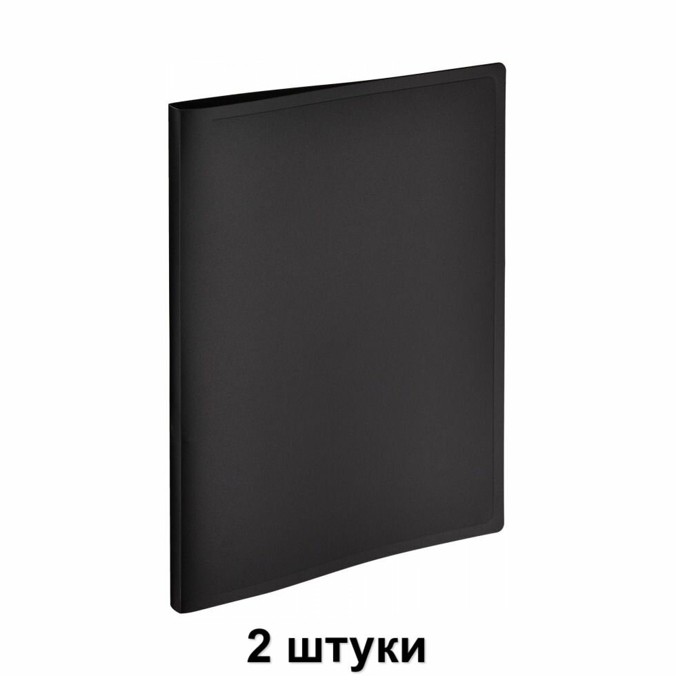 Attache Economy Папка с зажимом Черная, 2 шт