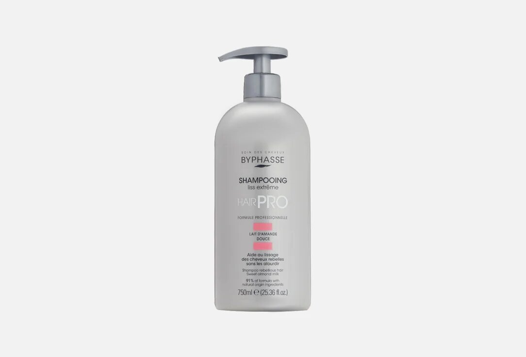 BYPHASSE HAIR PRO LISS EXTRÊME Шампунь для непослушных волос 750мл