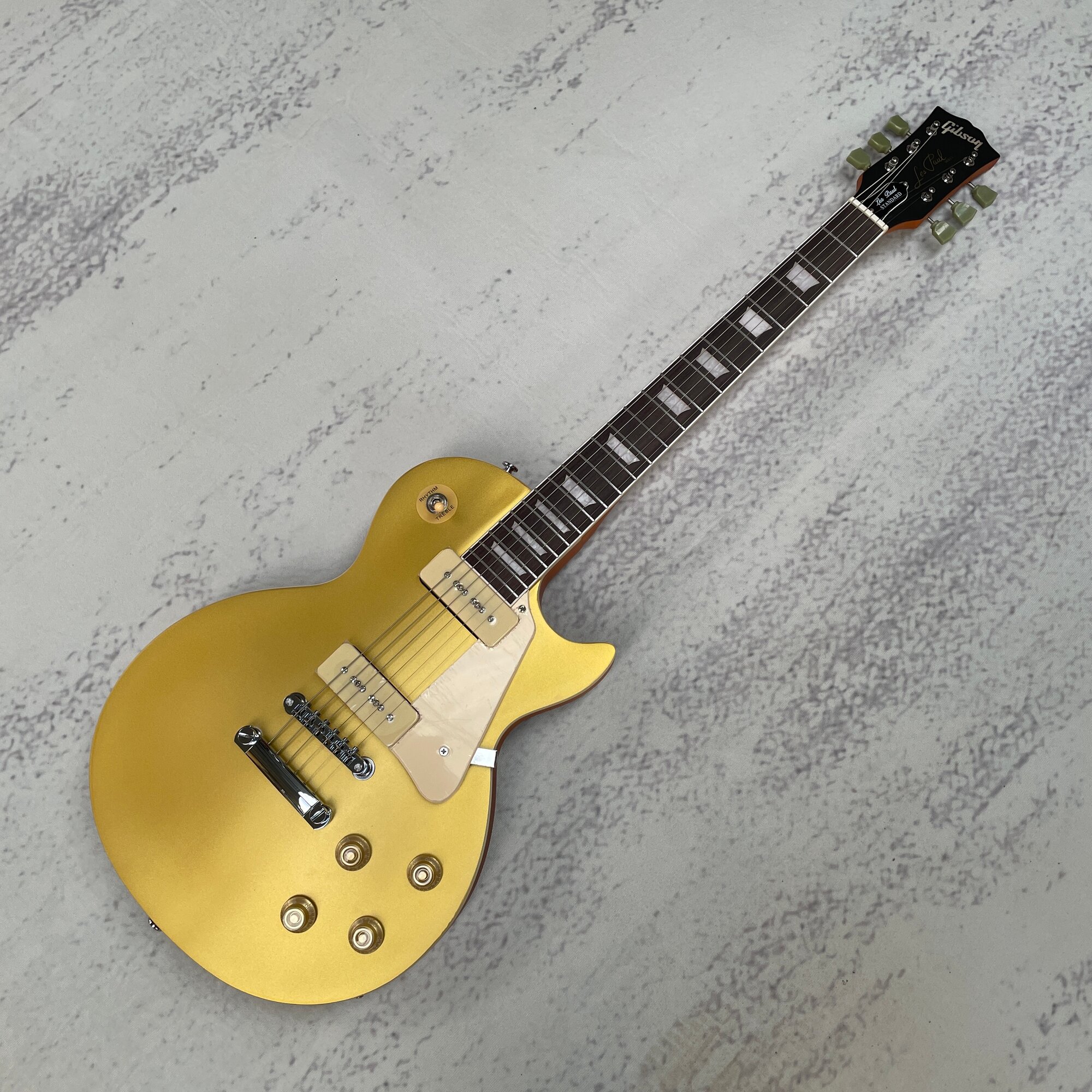 Гитара Gold Top Les Paul P90, красное дерево, палисандр, матовое золото