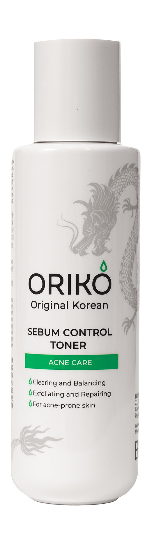 ORIKO Тонер для лица Sebum Control Toner Acne Care для проблемной кожи, 120 мл