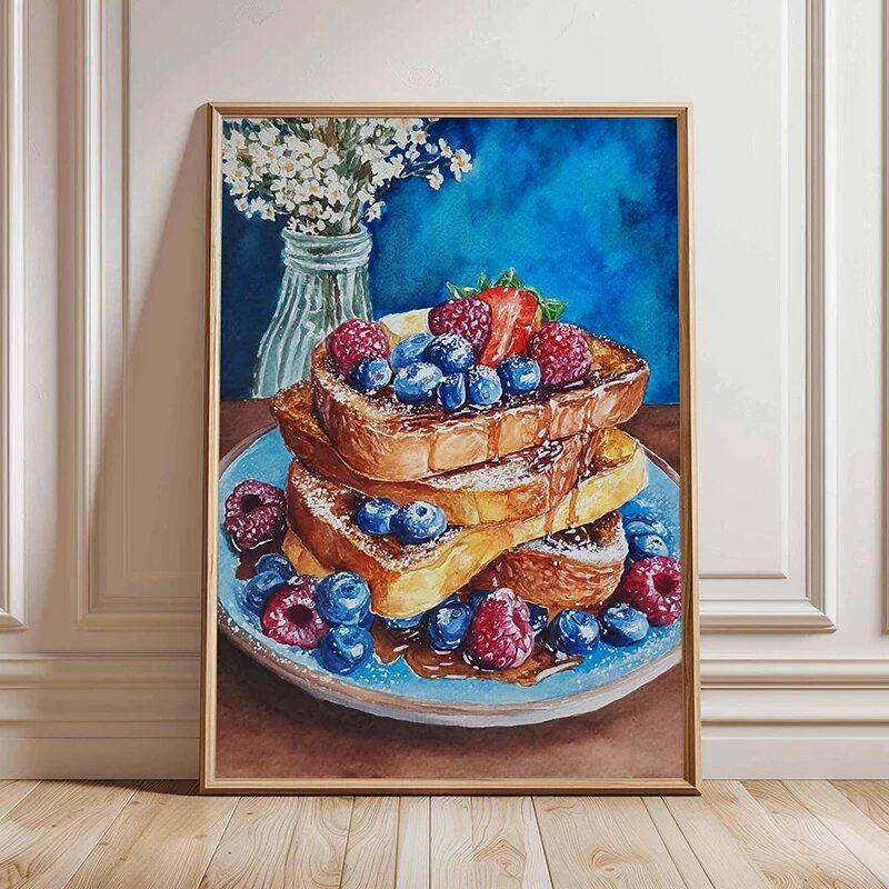Натюрморт с французскими тостами, 50x70см, Q0123-14
