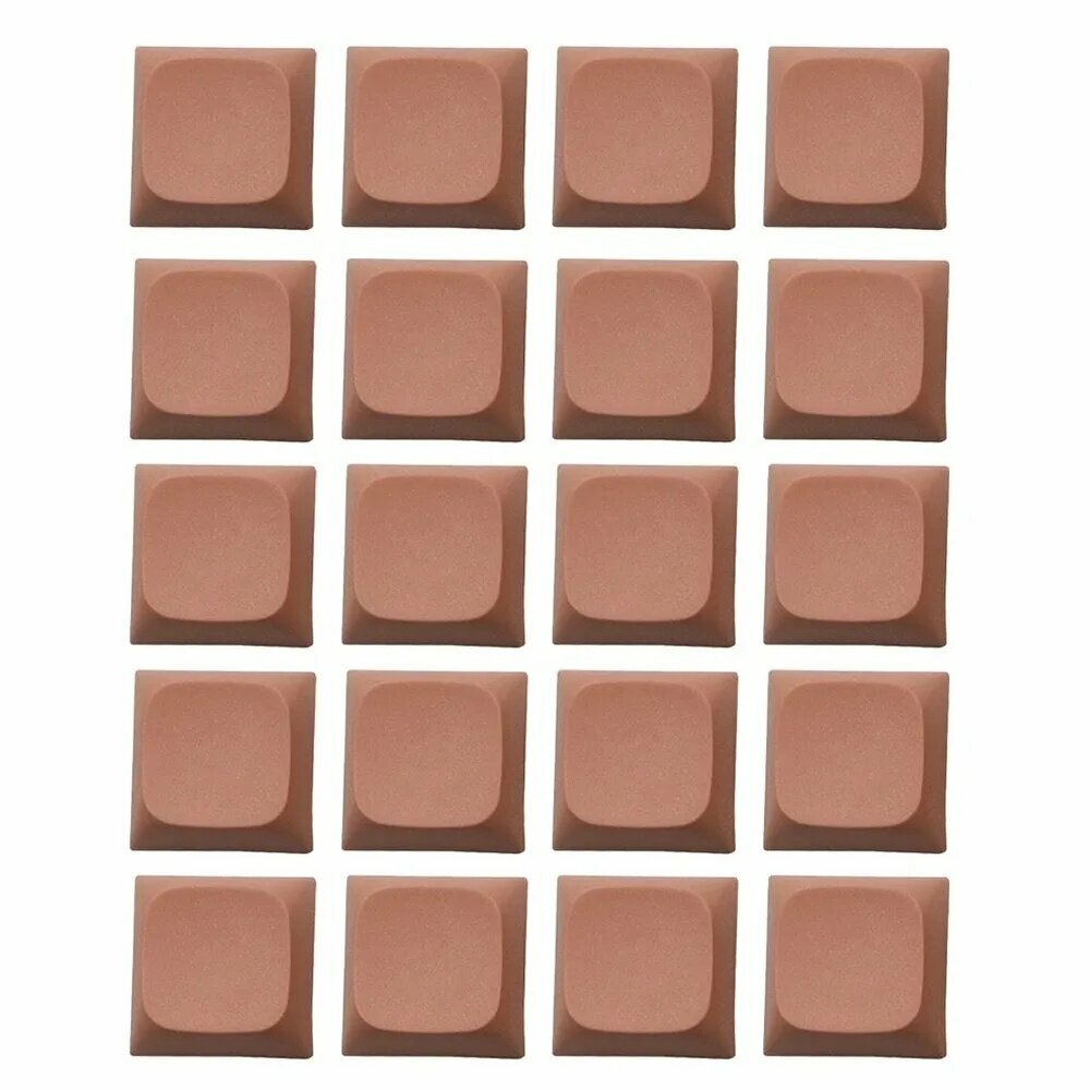 20PCS Цветные PBT Кейкапы XDA Высоты 1U, Кофе