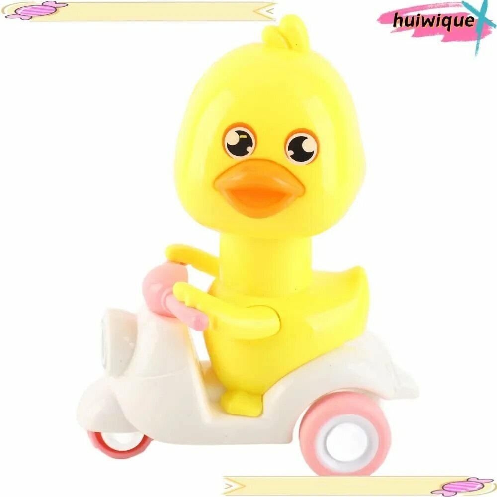 Игрушка-автомобиль Утка розовый