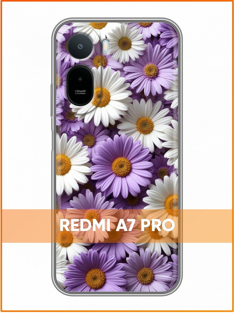 Чехол для RedMi A7 Pro, Poco C85x с принтом для женщин с Маргаритками (Редми А7 про, Поко с85х)