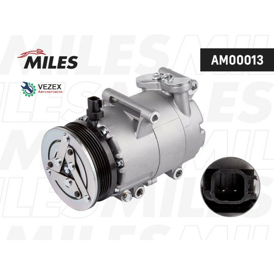 MILES AM00013 Компрессор кондиционера FORD C-MAX/FOCUS II/VOLVO C30/S40/V50 AM00013