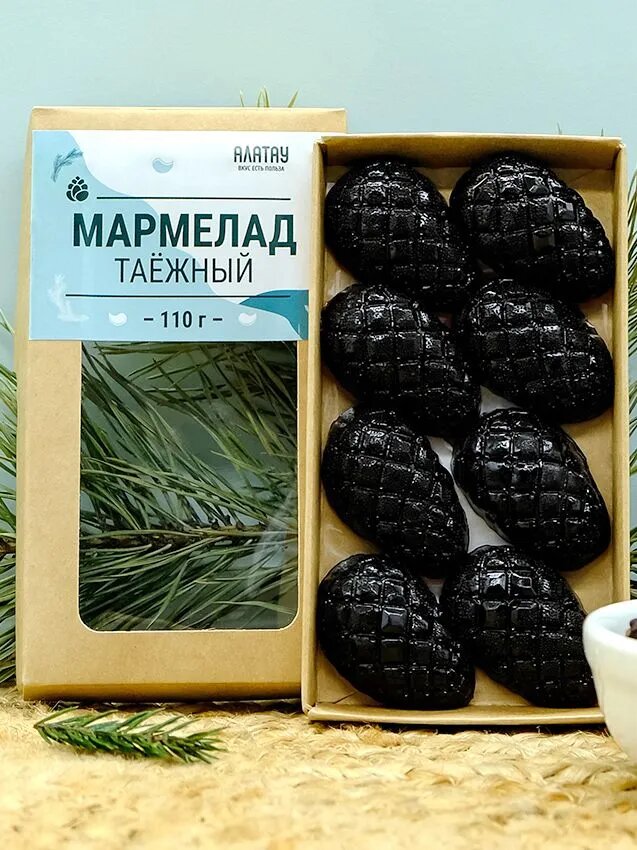 Мармелад натуральный Алатау, Таежный, 110 гр, полезные сладости