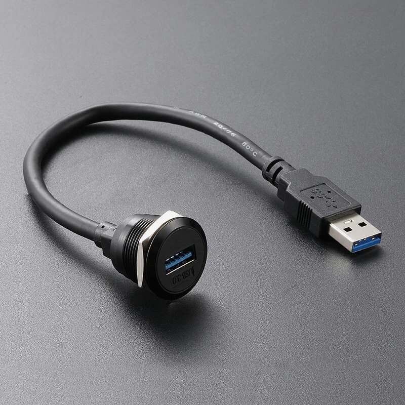USB 3.0 / HDMI 2.0 Панель подключения Gmilli 0.5M cable, New R USB3.0 Black