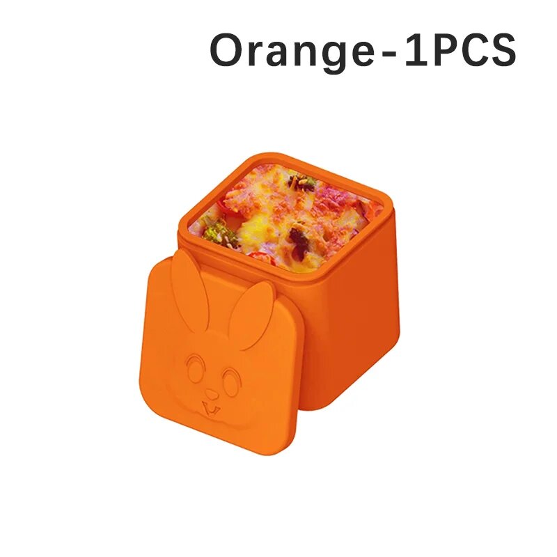 Силиконовый ланч-бокс для детей Оранжевый, Orange-1PC