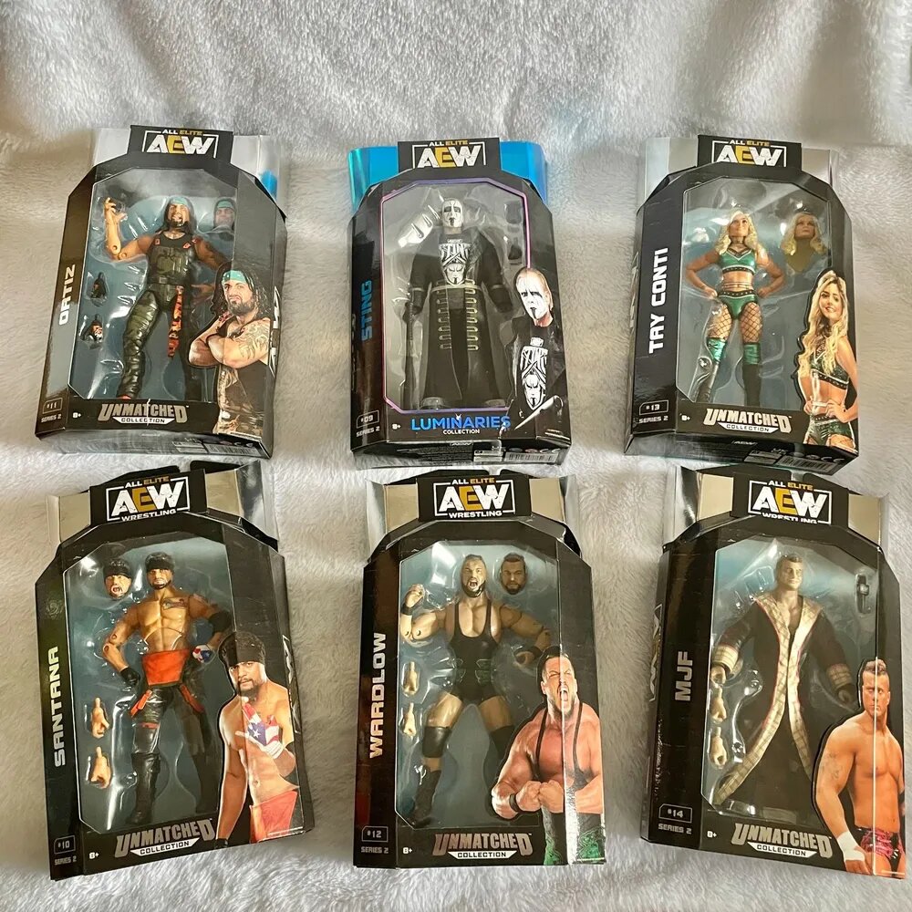 Фигурка WWE борец AEW Unrivaled Подвижные соединения 6 шт