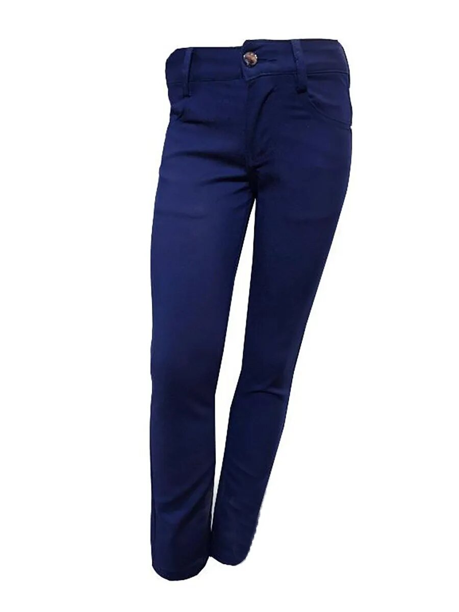 Брюки классические Yuke jeans, размер 19/122, темно-синий/синий — фото 1