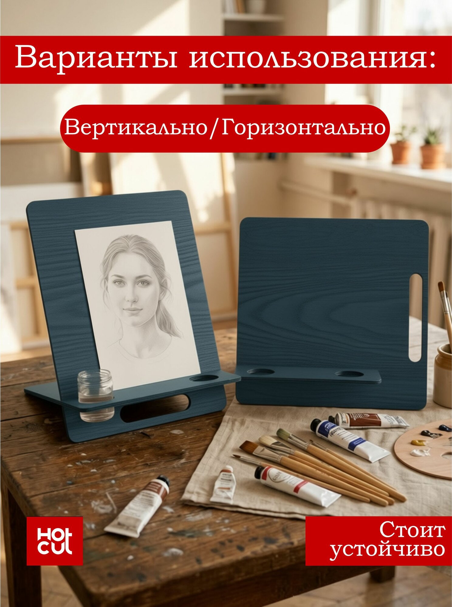 Мольберт настольный для рисования А4 формат — фото 1