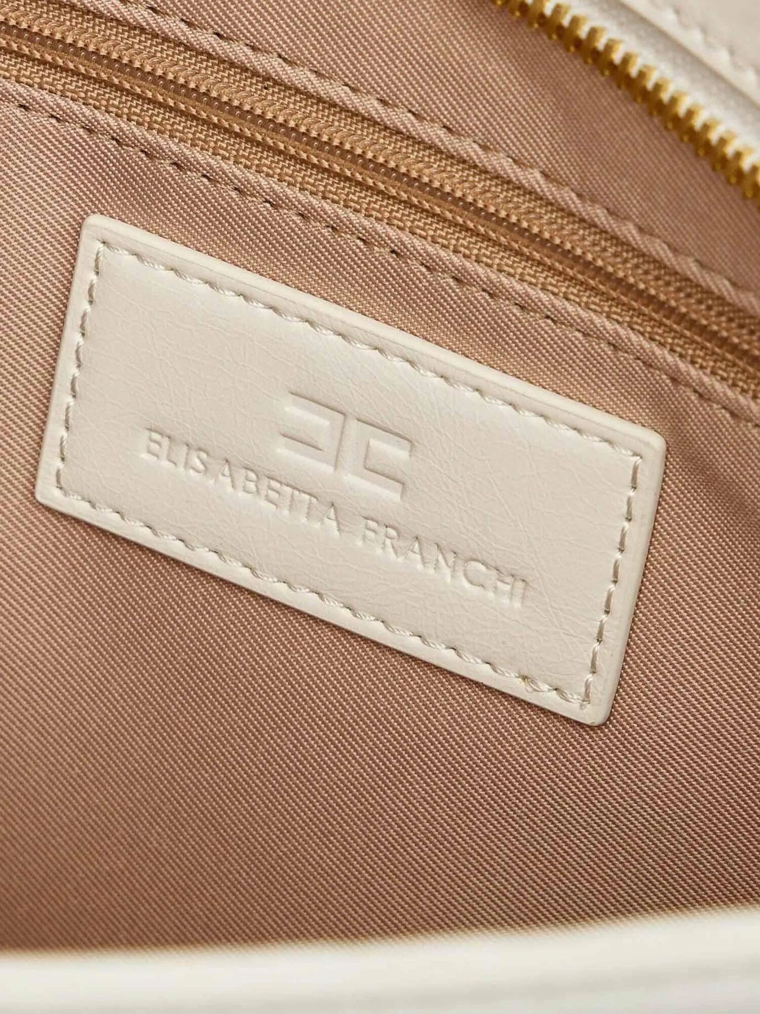Сумка Elisabetta Franchi, бежевый/белый — фото 1
