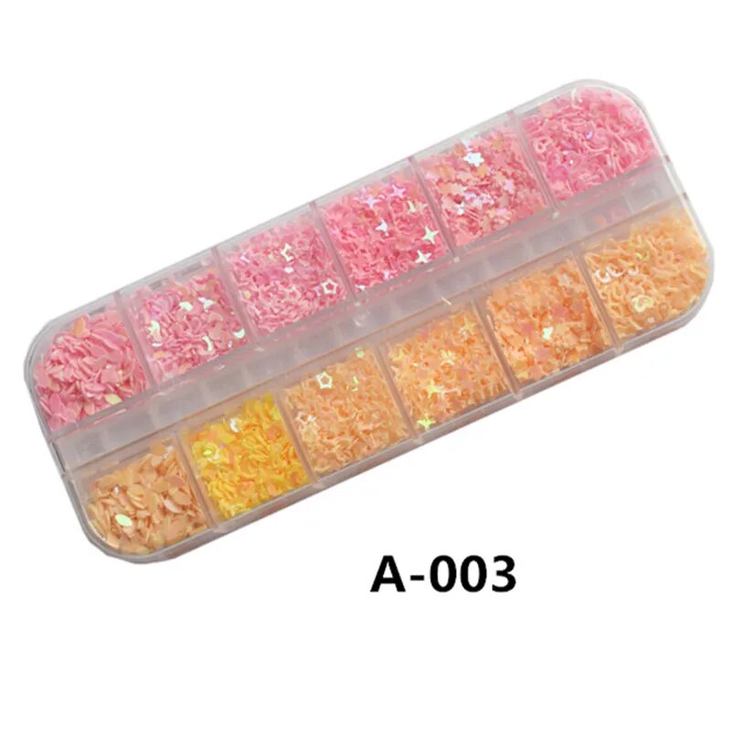 Mezerdoo Голографические блестки Holo Love Star A-003