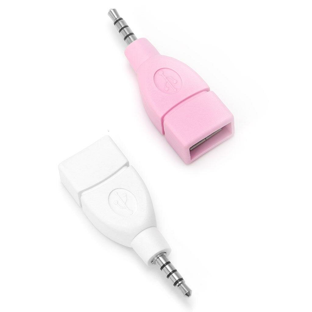 Автомобильный USB-адаптер 2.0 (Female) на 3.5mm AUX
