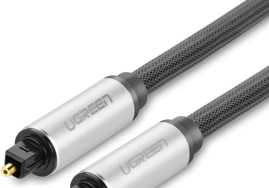Кабель оптический Ugreen AV108 Toslink 2м серебристый