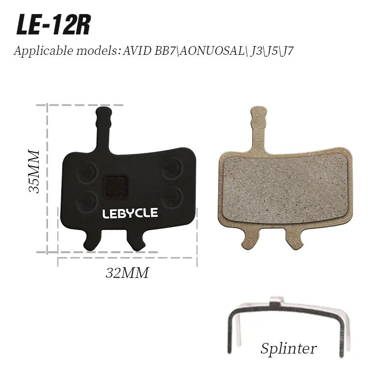 LEBYCLE тормозные колодки LE-Resin для SHIMANO MT200 1 Pair LE-12R