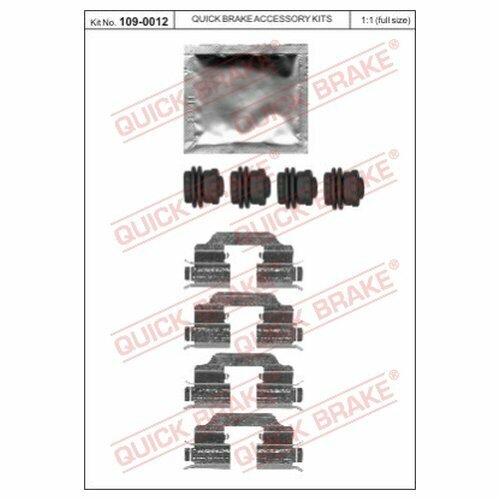 Комплект монтажный тормозных колодок Quick Brake 1090012 для Opel Adam, Corsa, Mokka X