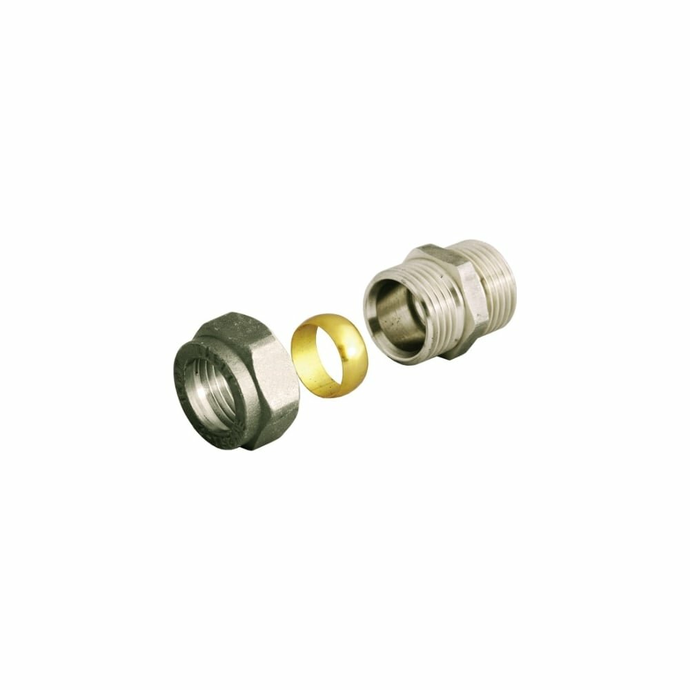 Уплотнительный фитинг для медной трубки BYR PEX Ду15-G1/2" (с обжимным кольцом) универсальный 4050