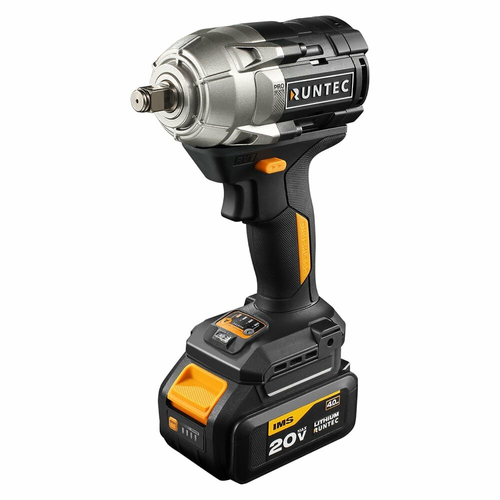 Гайковерт ударный аккумуляторный RUNTEC PRO 1/2, 20В, 2*4Ач, 750Нм RT-IW750