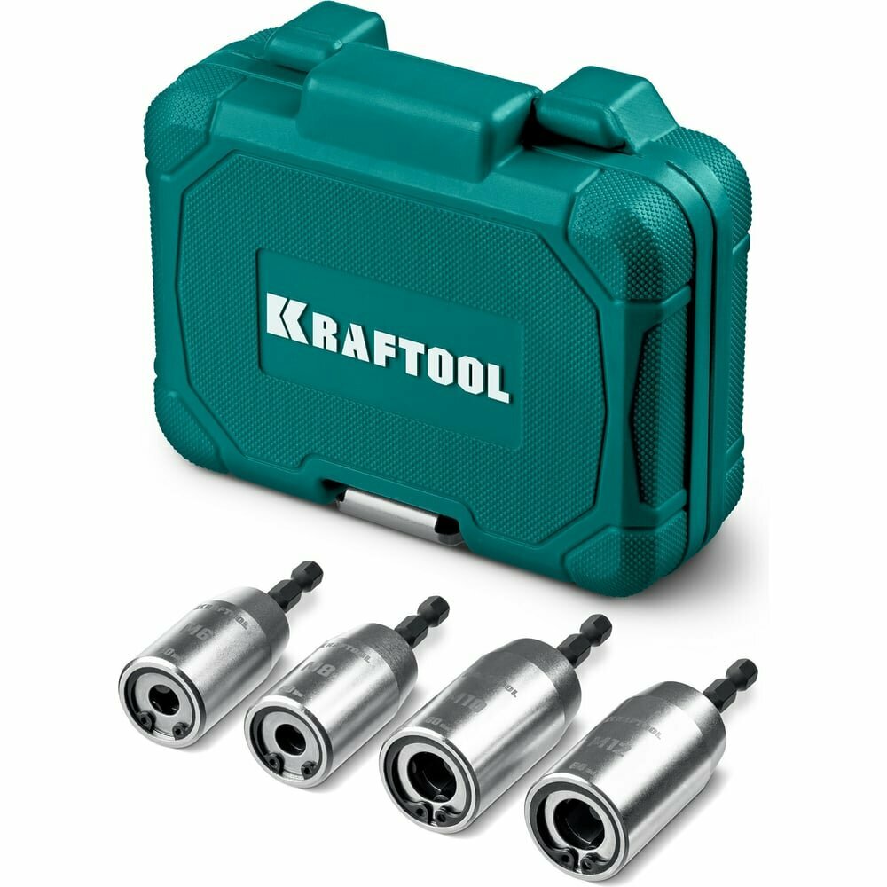 Шпильковёрт ударный KRAFTOOL Stud Driver, набор 4 шт, М6, М8, М10, М12 26199
