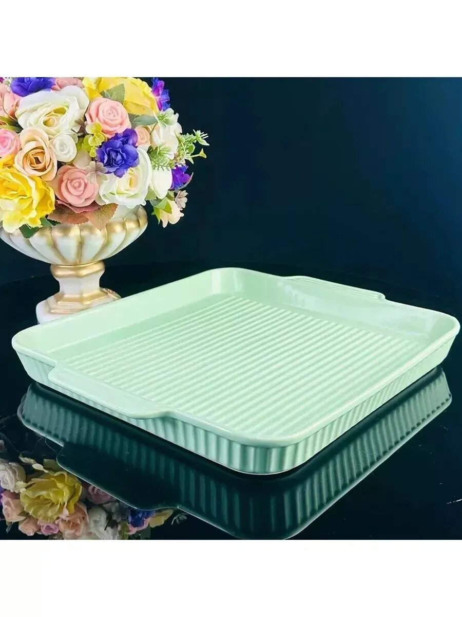 Форма для запекания фарфор, 35,5x35,5 см