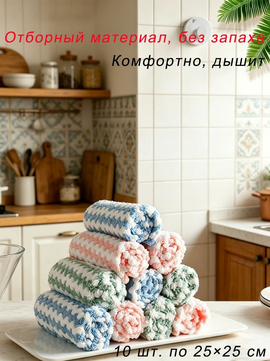 Салфетки для уборки, 25*25 см, 10 шт.