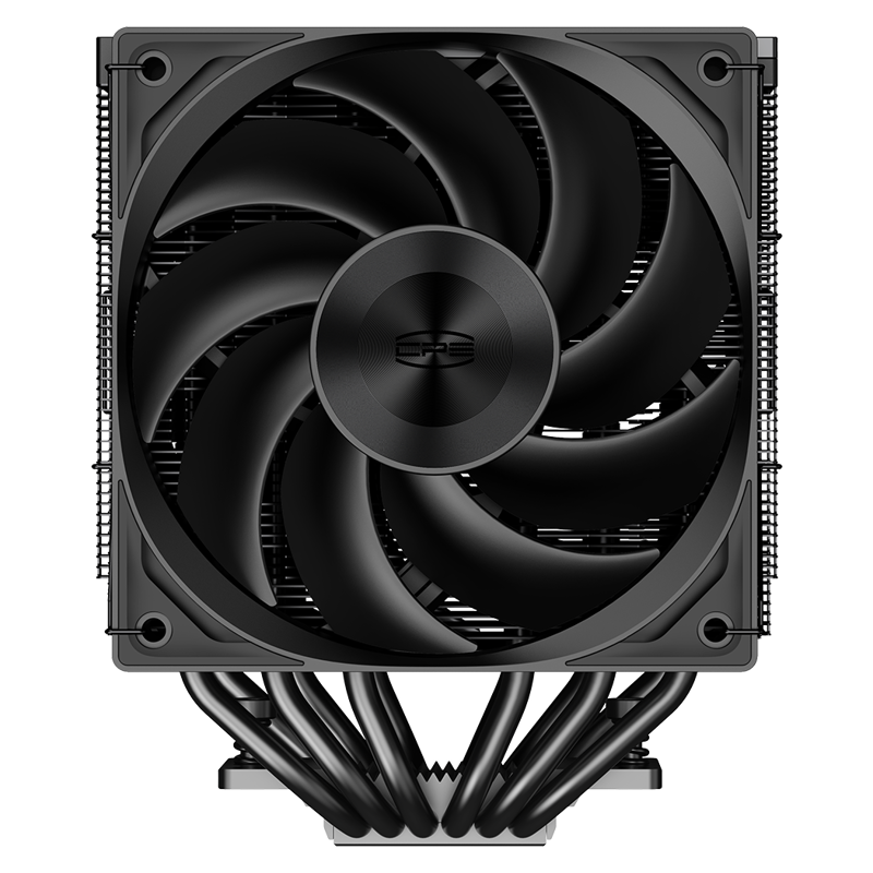 Кулер для процессора/ CPU Cooler PCCooler RZ620 BK (260W, 4-pin PWM, 157.5mm, Al/Cu, 6x6mm, 2x120mm, 86.73CFM, 32dBA, 2000RPM, S: 1851/1700/1200/115X, AM5/AM4, black)