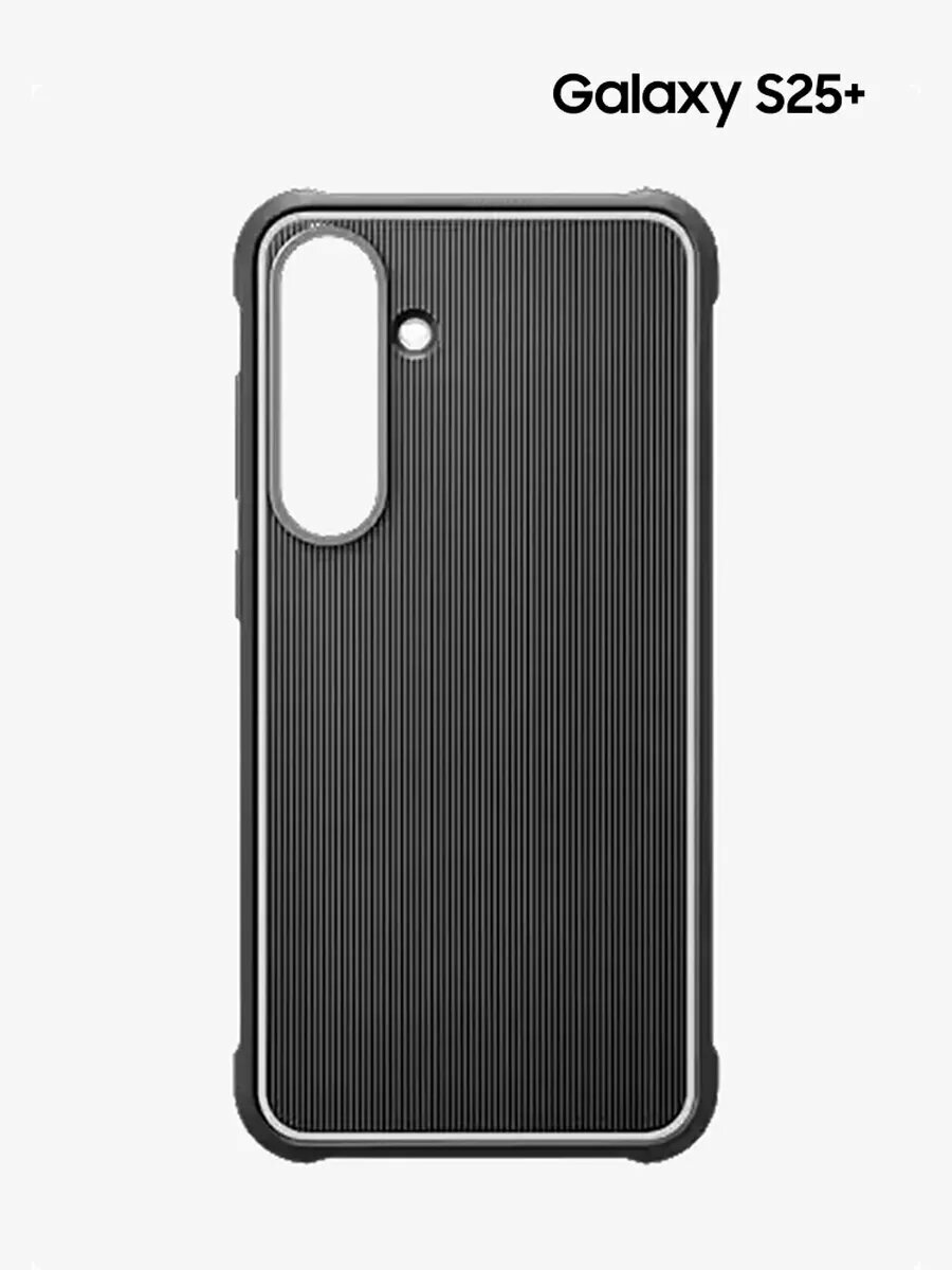 Чехол для Samsung Galaxy S25+, черный повышенной прочности