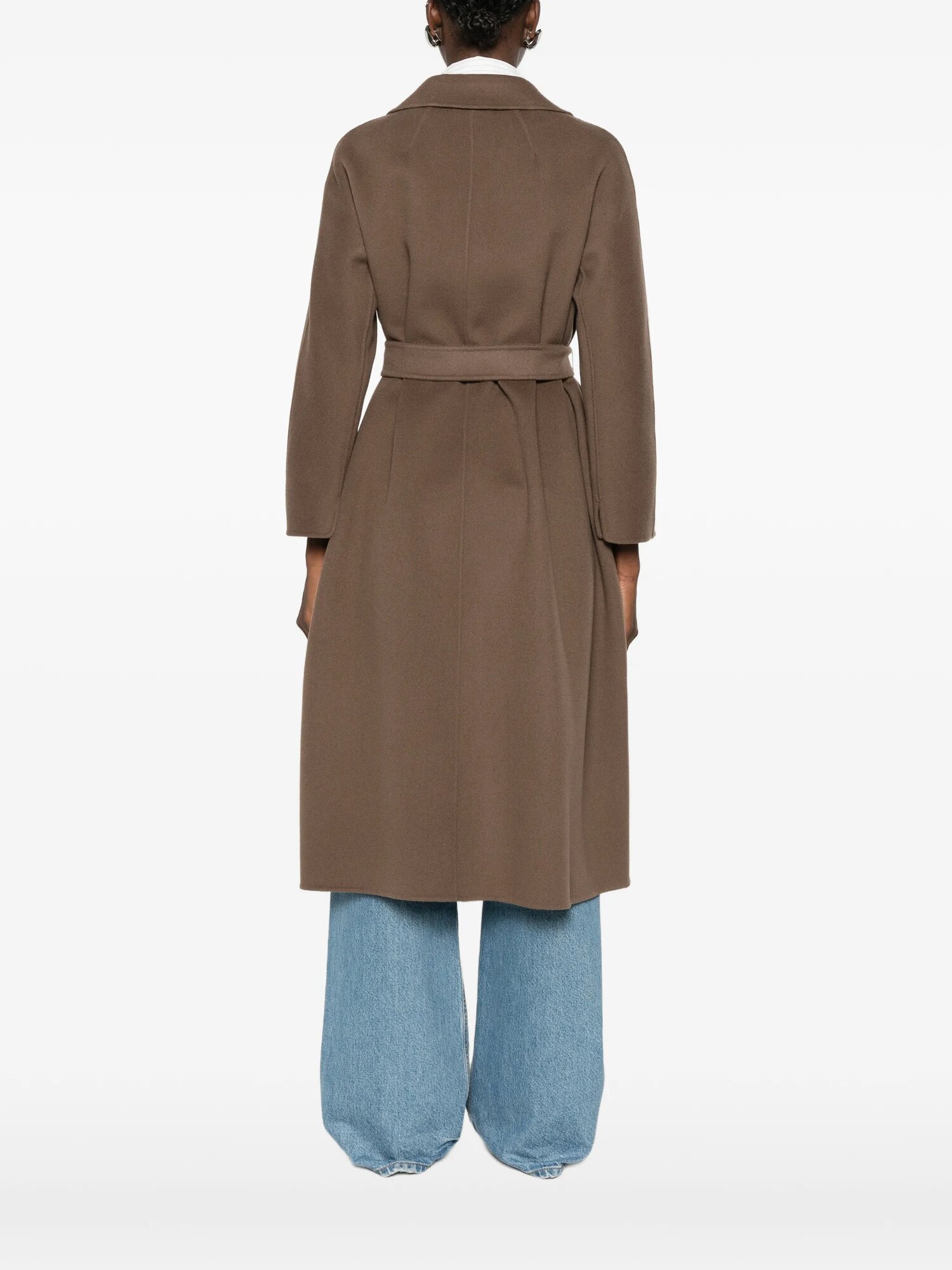 Пальто Max Mara Esturia belted coat, размер 44, brown — фото 1