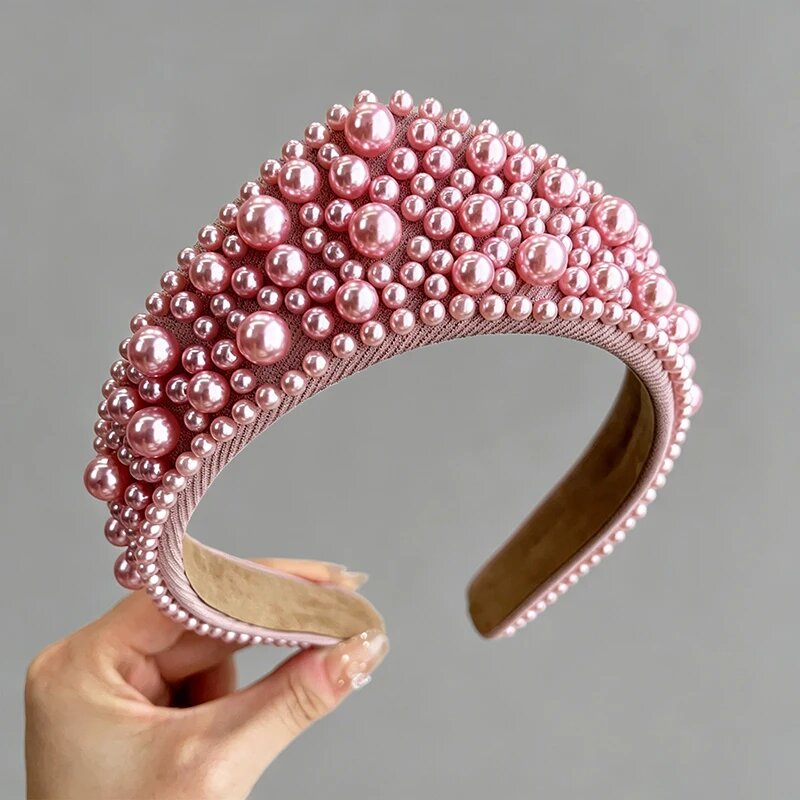 Ободки для волос Cenmon Pearls Pink