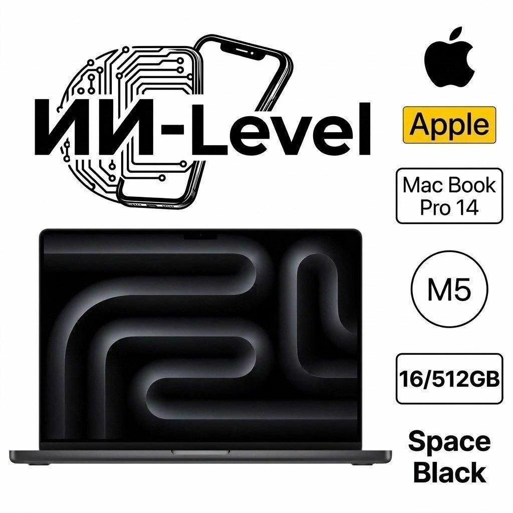 Ноутбук Apple Ноутбук Apple MacBook Pro 14 M5/16/512GB черный космос