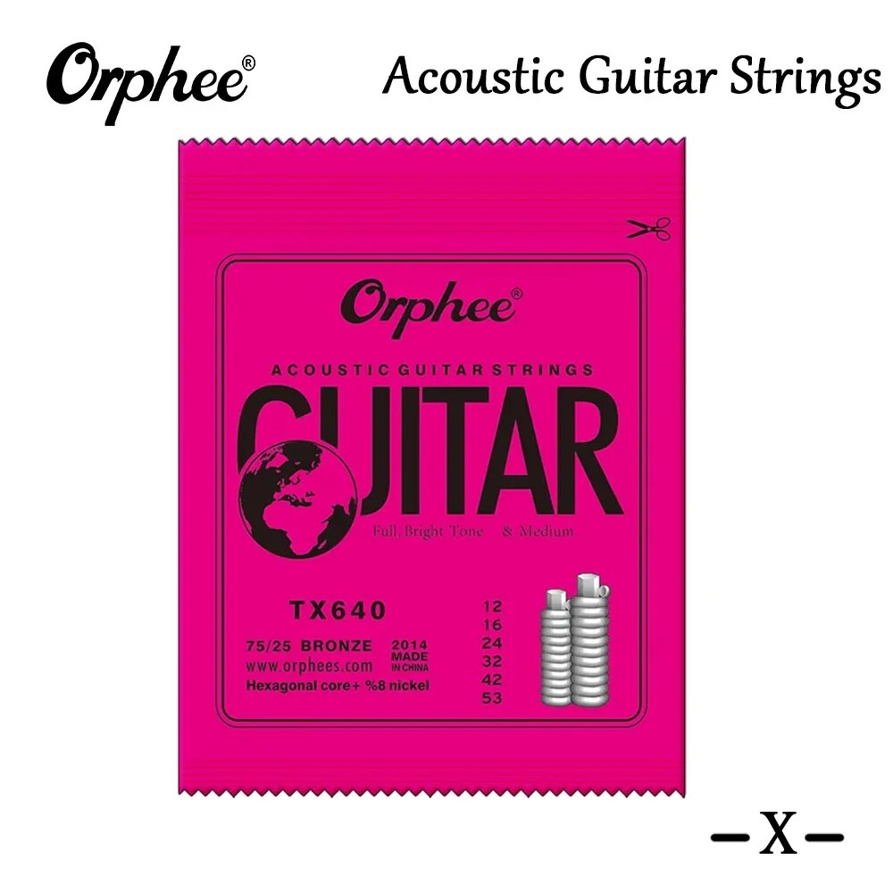 Струны для акустической гитары Orphee TX640