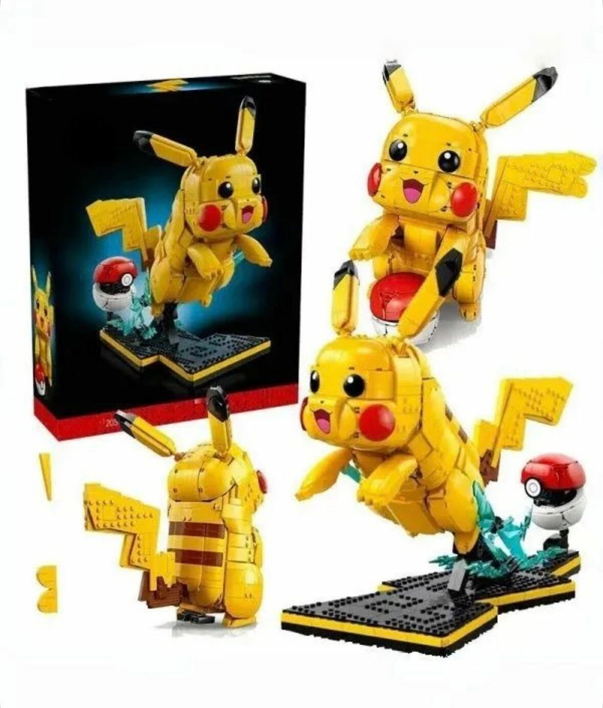 Конструктор Покемон: Пикачу и покебол / Pokemon / 2050 деталей