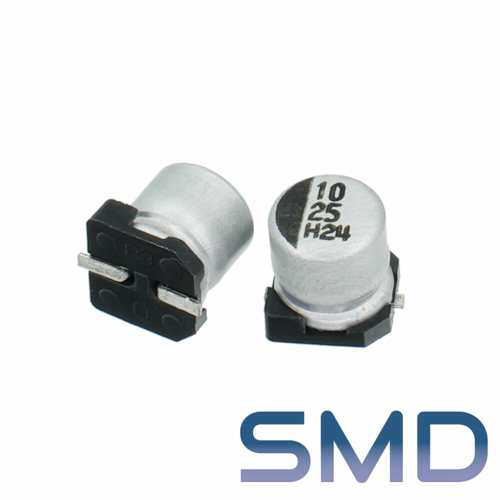 10мкФ 25В / SMD / 5x5,5 / 105 С / конденсатор электролитический (100шт)