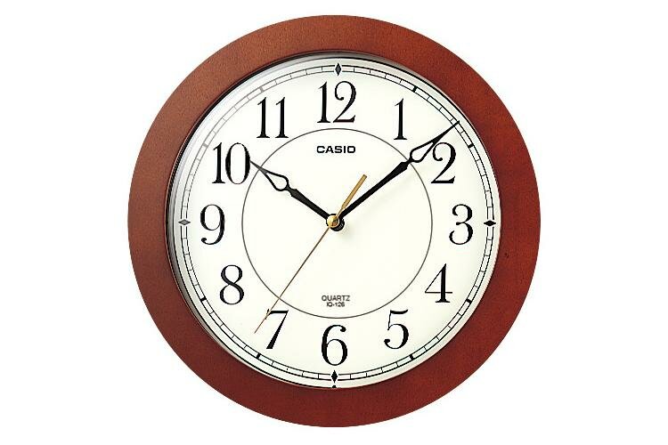 Настенные часы унисекс CASIO Quartz Movement Resin, Wooden White 805084817