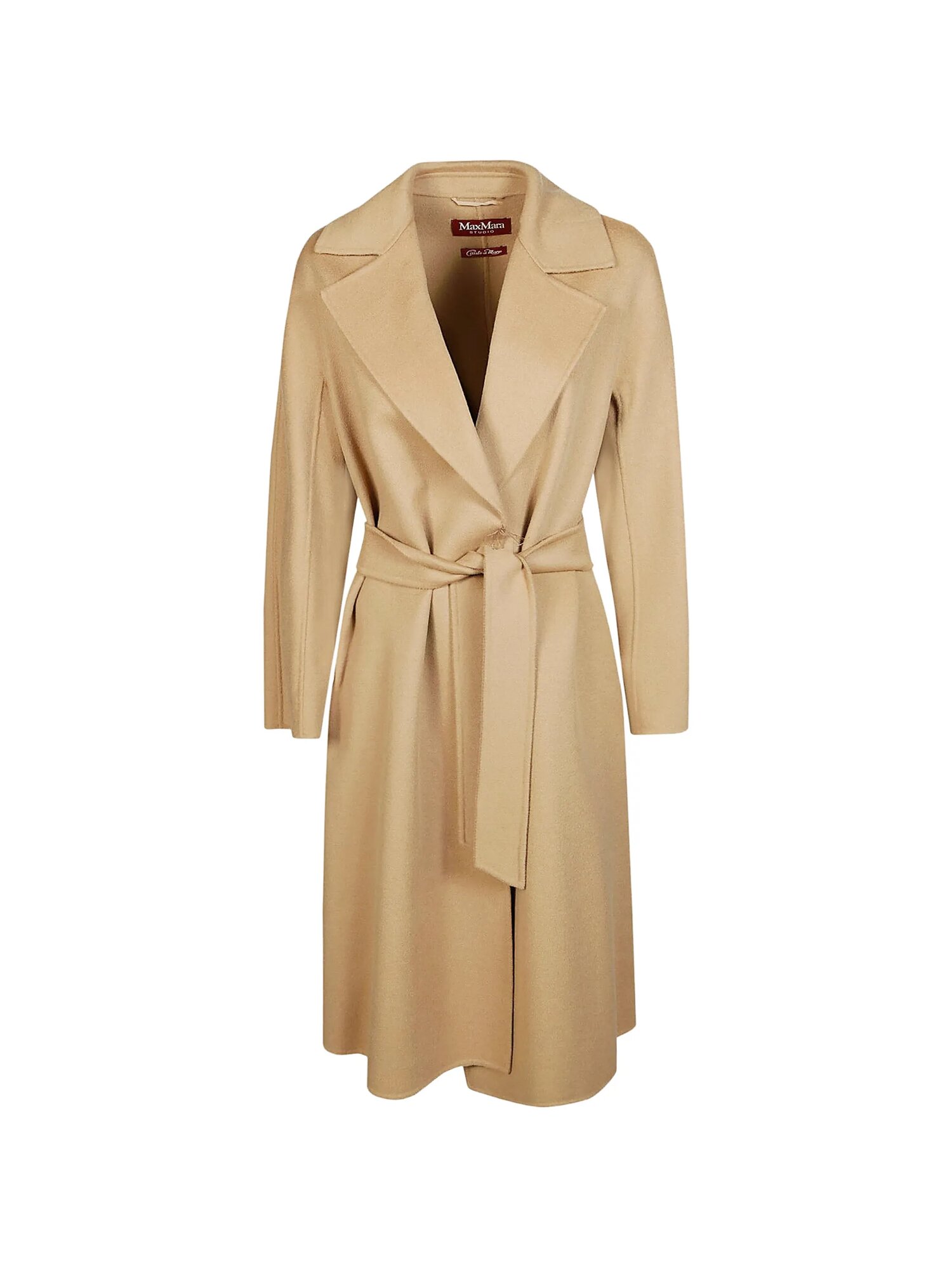 Пальто Belted notch-lapels coat