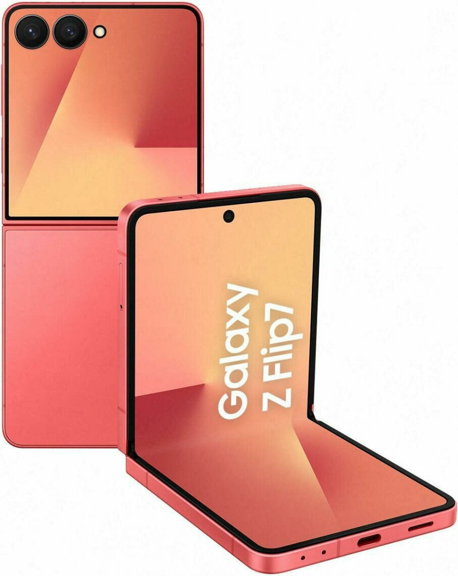 Смартфон Samsung Galaxy Z Flip 7, Dual nano SIM, 12/256Gb, Coral Red (Красный)