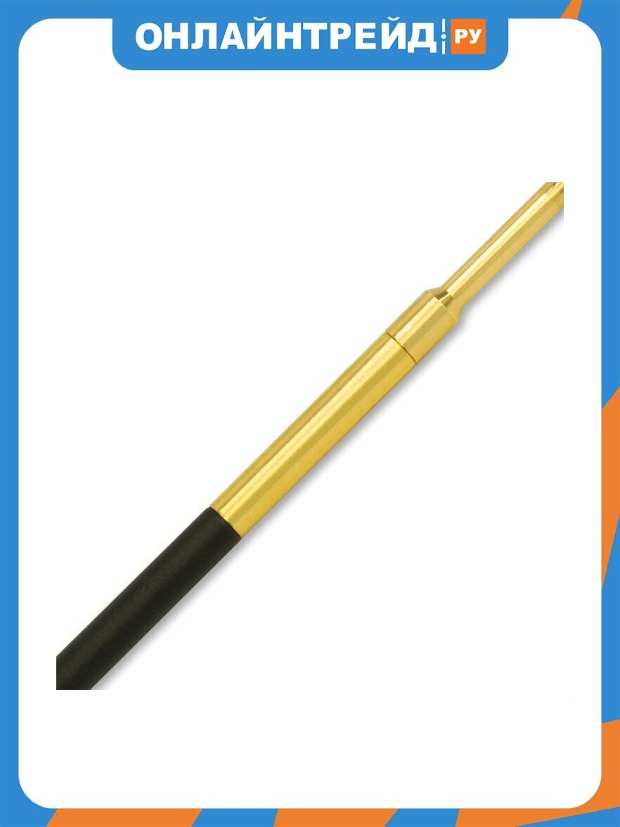 Шомпол Bore Tech V-STIX к. .22-6.5мм, l=111см, d=4,9 мм, мама 8/32, сталь+оплетка, рукоять–пластик, подшипник, черный