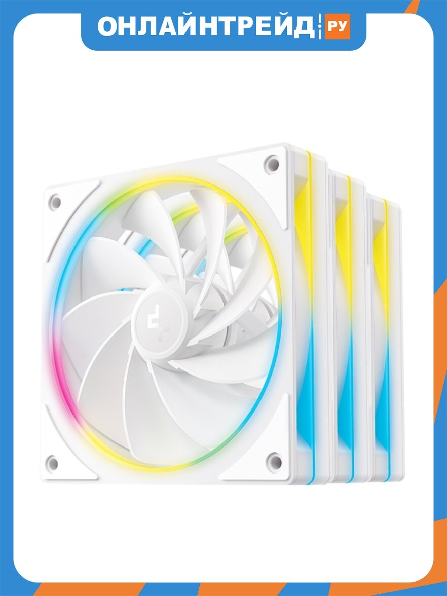 Вентиляторы для корпуса Deepcool FL12R SE WH 3IN1 Reverse 3шт (R-FL12RSE-WHAPN3-G)