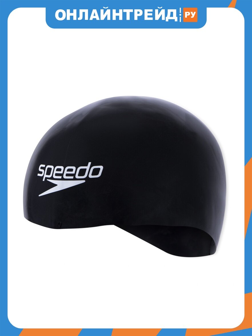 Шапочка для плавания Speedo 8-082163503-3503 полиамидовая FASTSKIN CAP AU BLACK/WHITE чёрный/белый, размер S