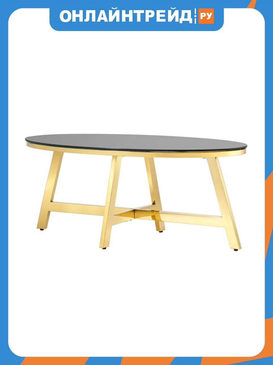 Стол журнальный Stool Group стул груп 100*50 альба, стекло черное, сталь