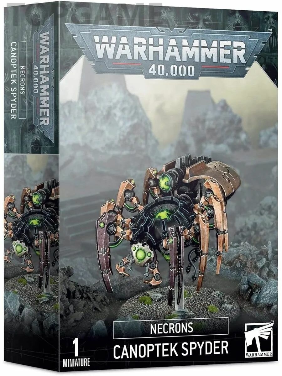 Миниатюры Warhammer 40000 Necrons Canoptek Spyder, 1 миниатюрная модель для настольной игры