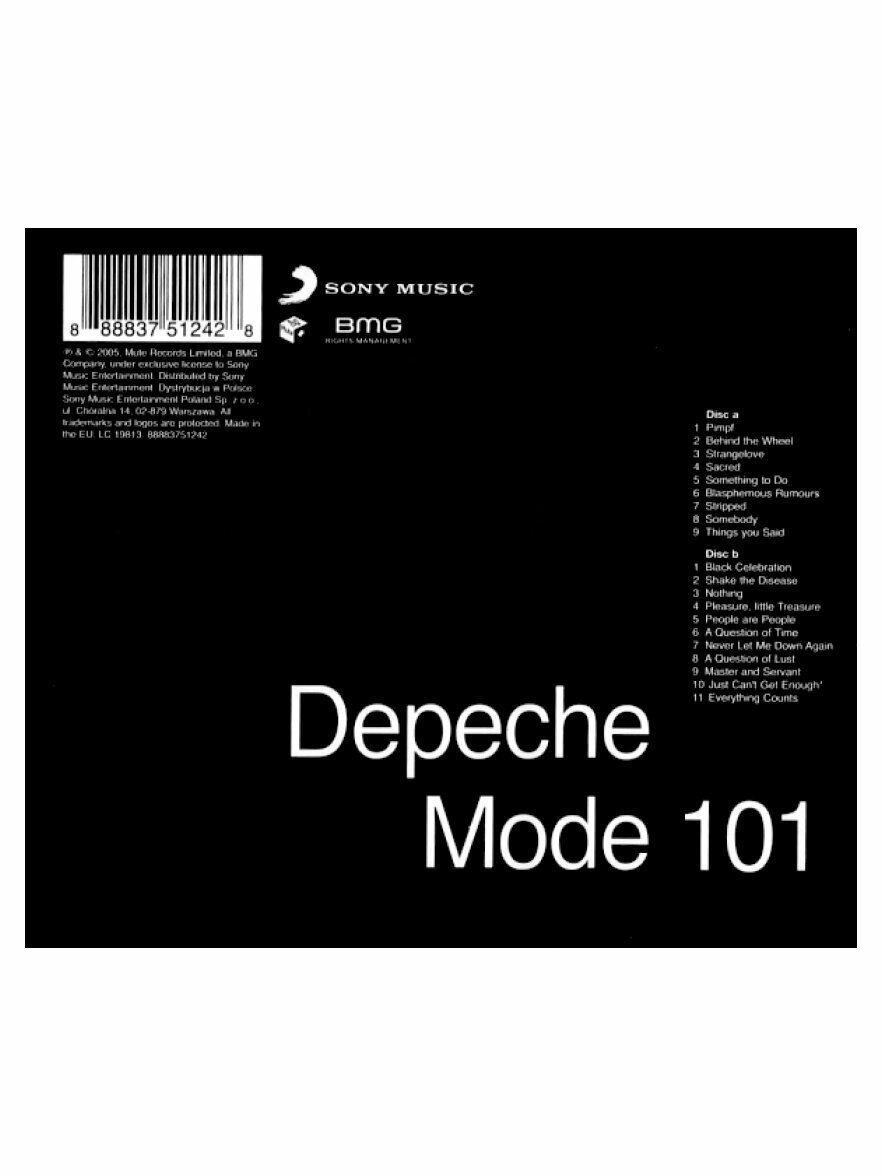 Компакт-диск Mute Record Depeche Mode - 101 (2CD) — фото 1